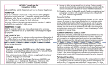 LACRIFILL® Canalicular Gel: The Future of Dry Eye Treatment - Eyetube