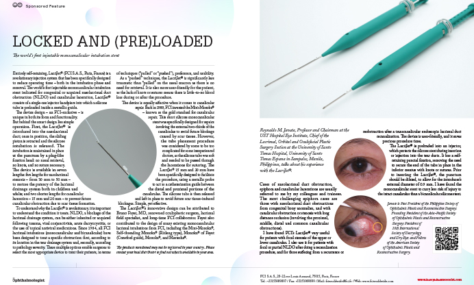 Masterka® | Pushed Monocanalicular Nasolacrimal Intubation - Eyetube