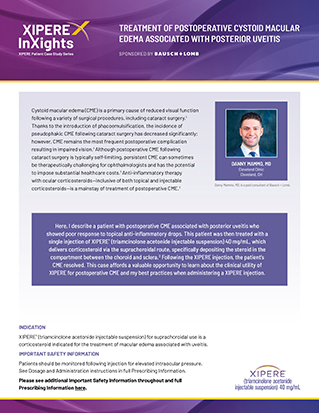 XIPERE® (triamcinolone acetonide injectable suspension) 40 mg/mL ...