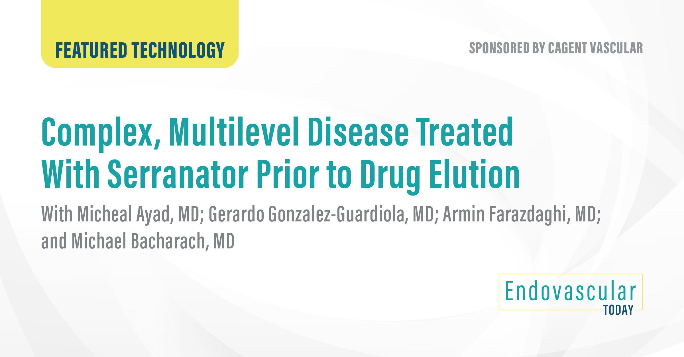 Complex, Multilevel Disease Treated With Serranator Prior to Drug ...