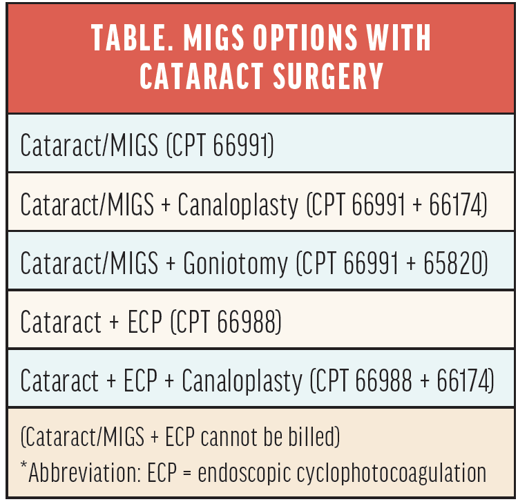 Updates To MIGS Coding Glaucoma Today Updates To MIGS Coding Glaucoma Today